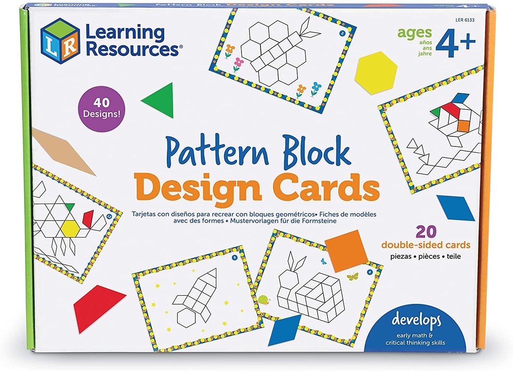 Learning Resources pattern blocks design cards - I Can Toyshop