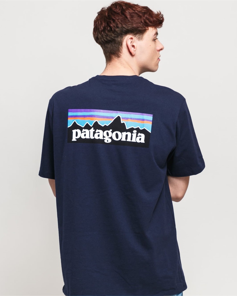 Patagonia P-6 Logo Responsibili Tee (NAVY) - 7749hk