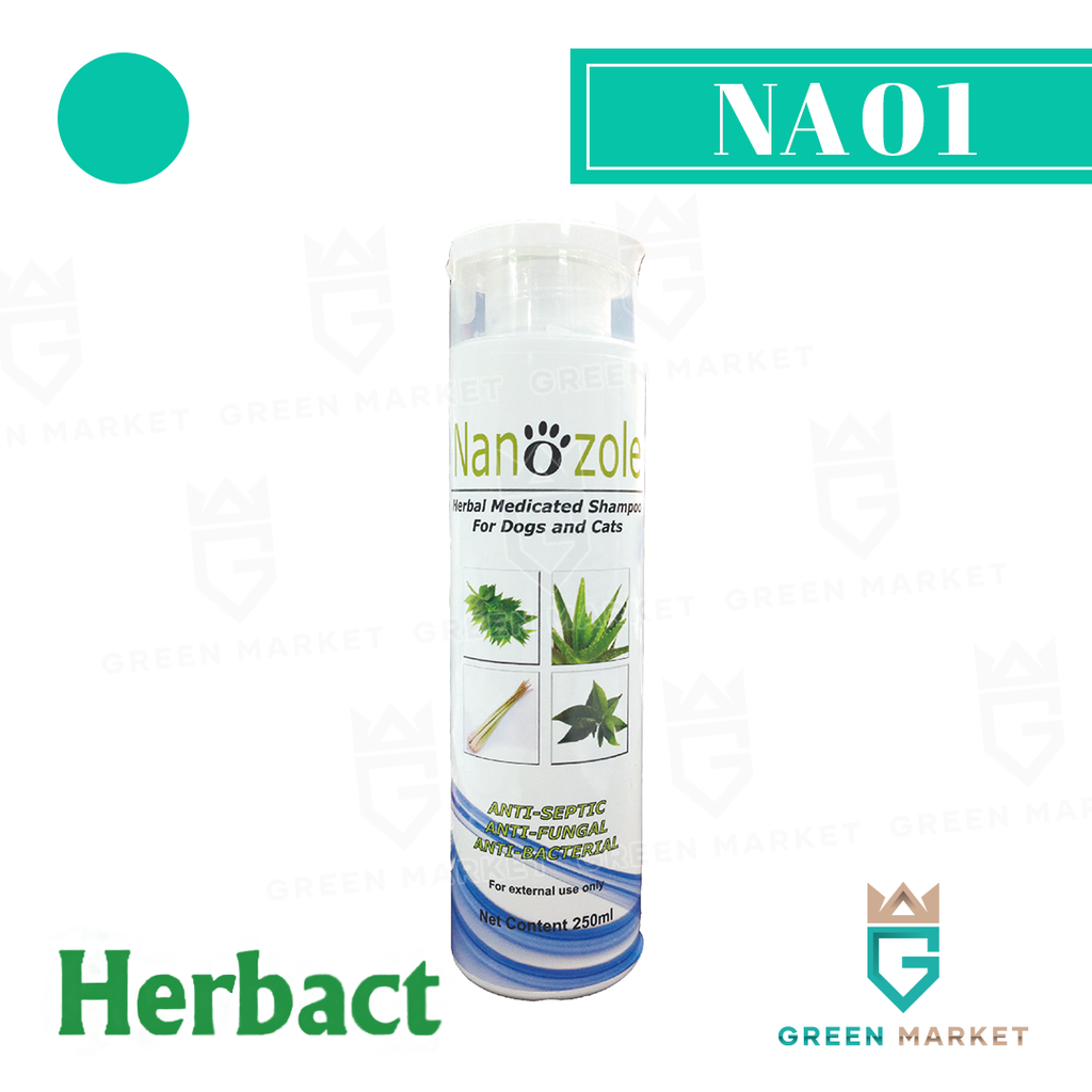草本藥用洗毛精 250ml [貓犬皆宜] - HERBACT MANOZOLE SHAMPOO - Green Market HKG