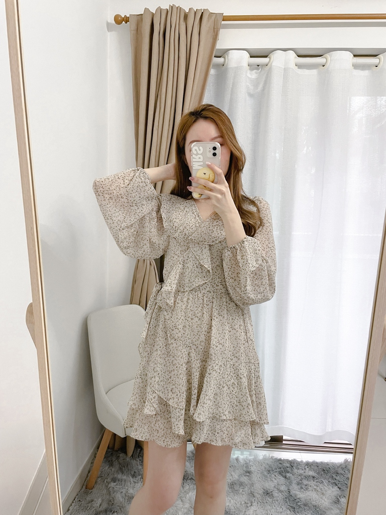 仙氣碎花層次Ruffle OPS - MyOnni.Closet