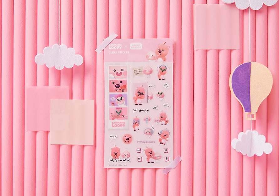 loppy X apeach sticker - kakaofriends香港專門代購店