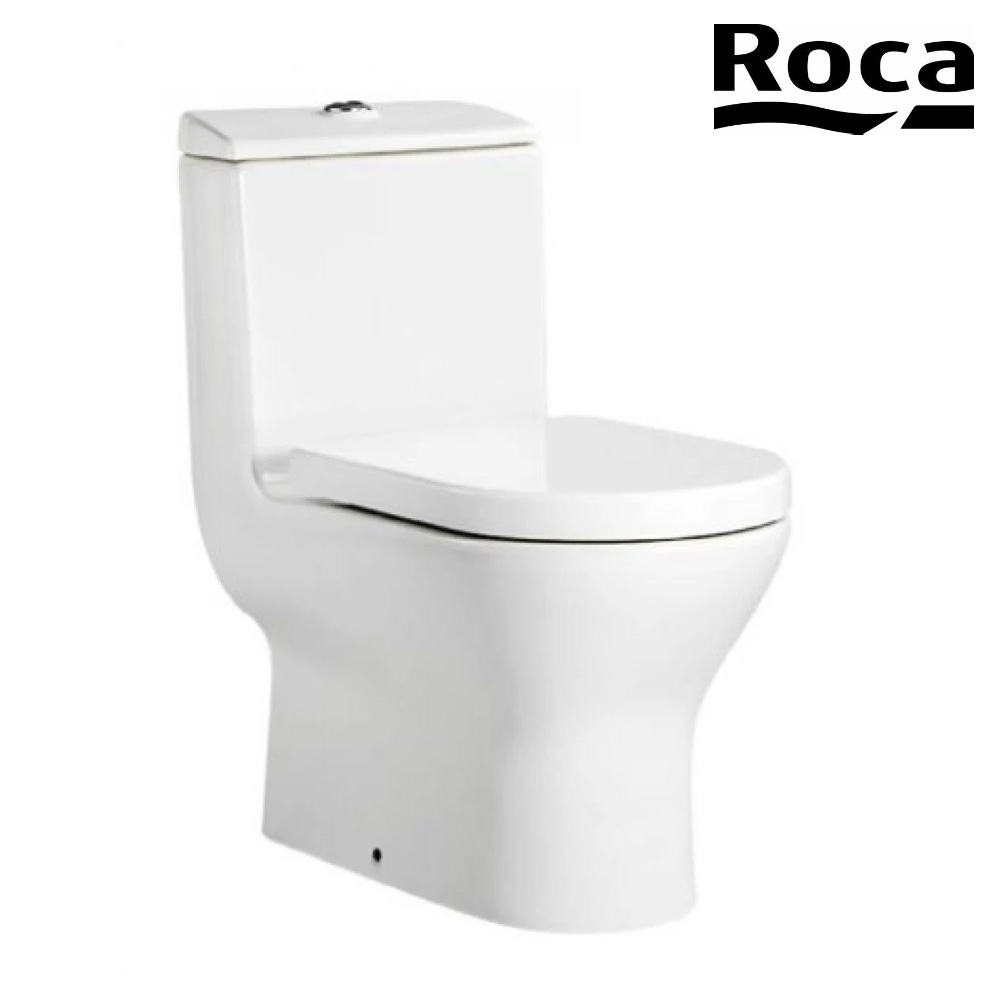 ROCA Atis 自由咀連體座廁配歐樂油壓板套裝 3496170CN+80NA12 白色 - SUNEAST - 日東 五金潔具有限公司