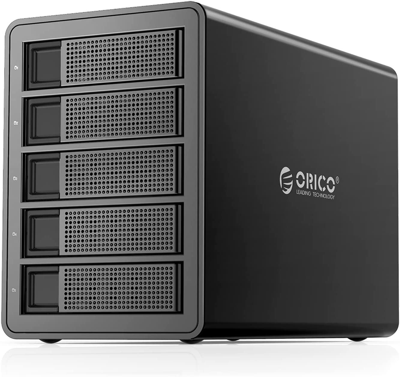 ORICO Aluminum 5 bay 3.5-Inch External Hard Drive Enclosure - ORICO-HK
