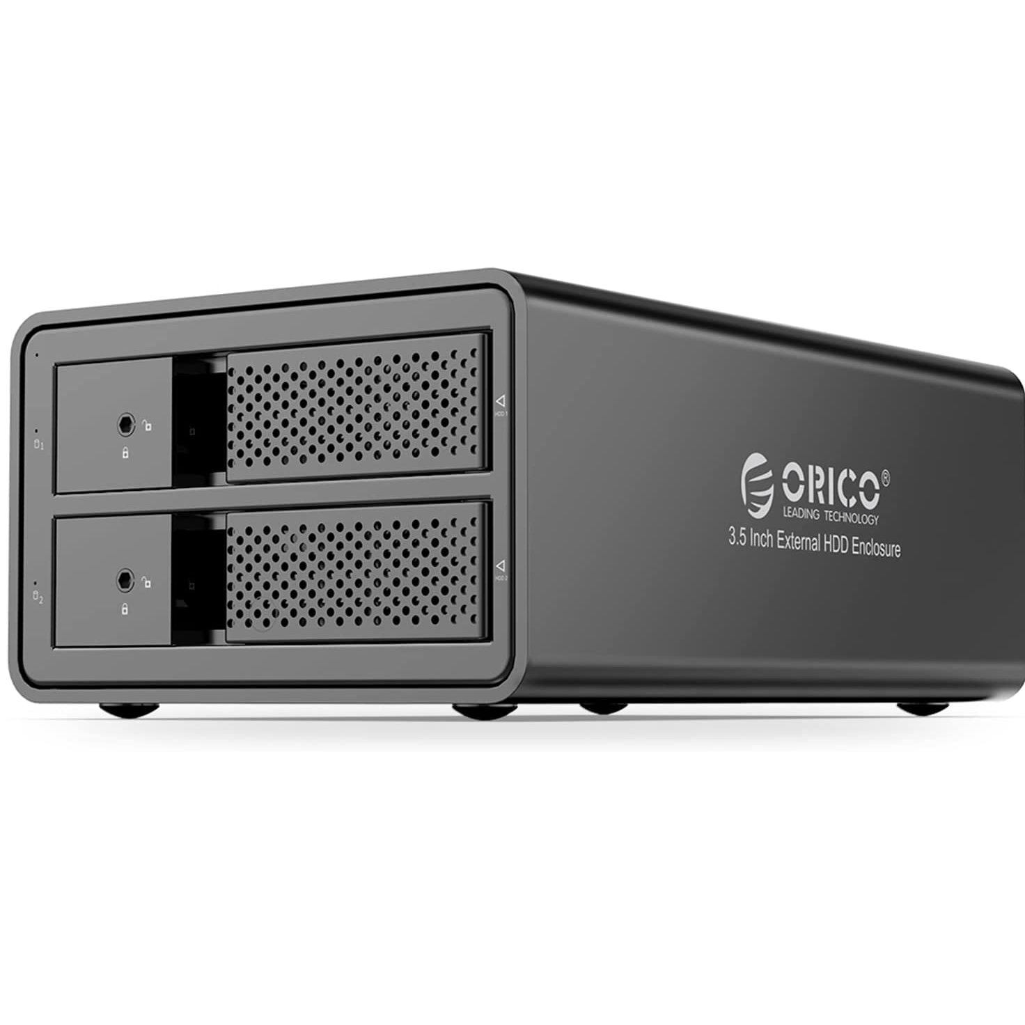 ORICO Aluminum 2 bay 3.5-Inch External Hard Drive Enclosure (Support ...