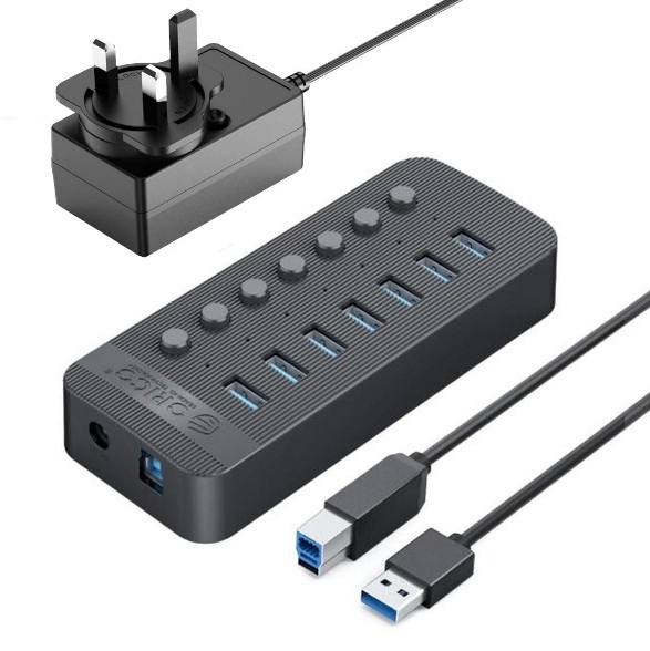ORICO Multi-Port USB 3.0 Hub BC1.2 With Individual Switches [ - ORICO-HK