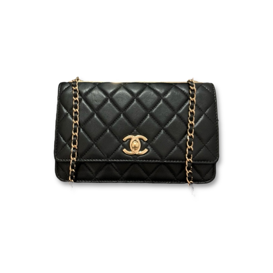 Chanel Trendy CC Woc A80982 black ghw lambskin - Manaddict