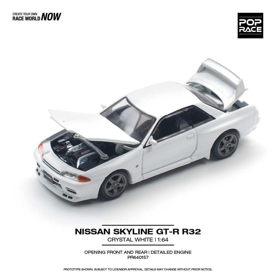 《預訂 Pre-order 》 POP RACE 1/64 157 Nissan Skyline GTR R32 POPR - JackFat Toys