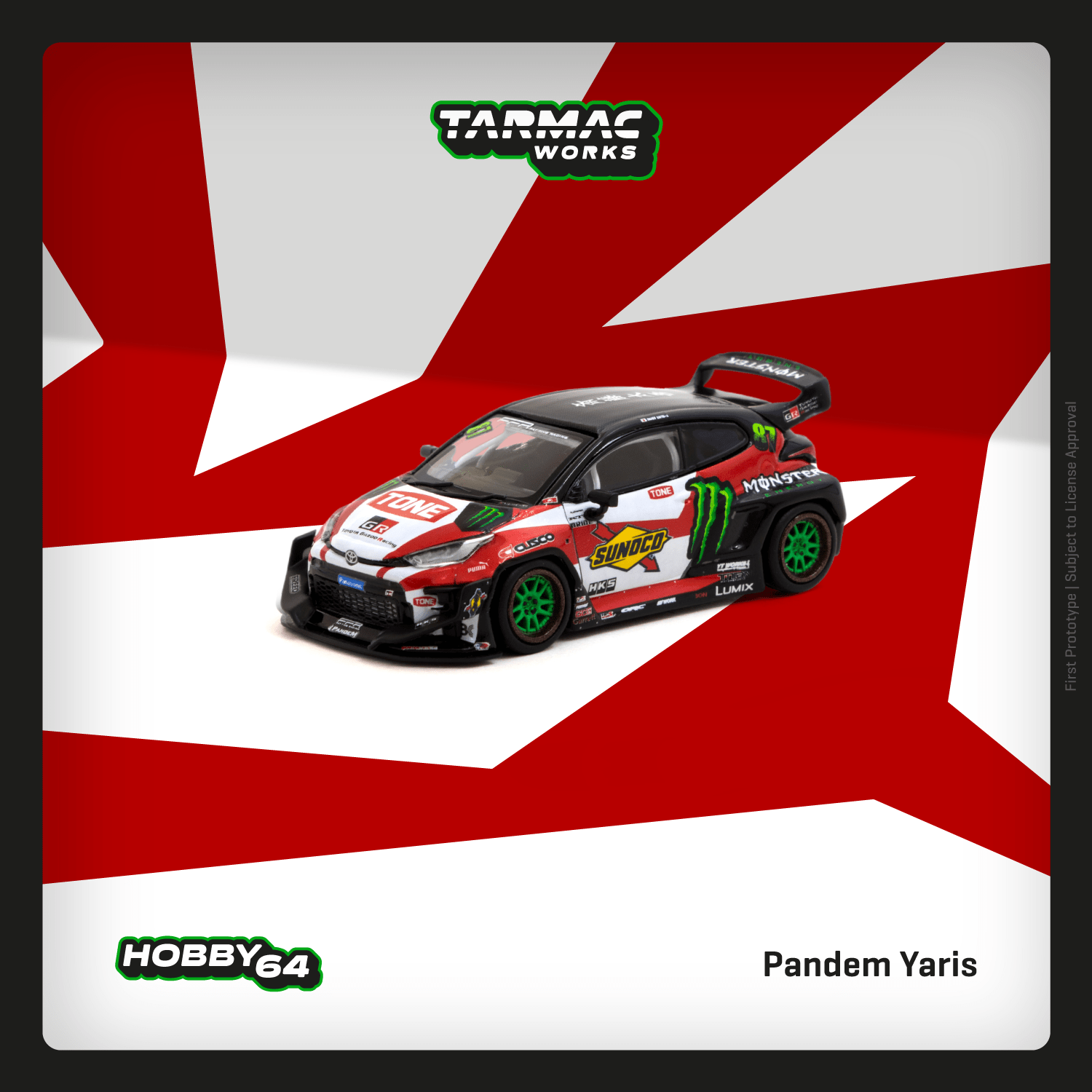 《預訂 Pre-order 》Tarmac Works Pandem Yaris Monster - JackFat Toys