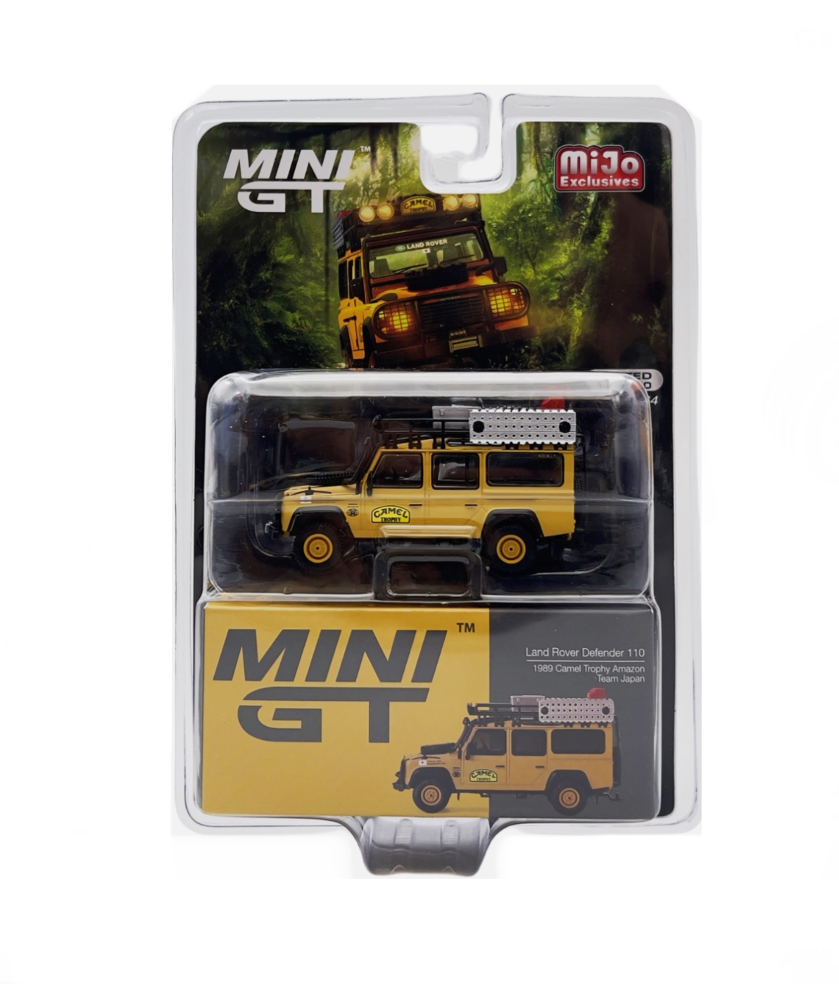 MINI GT 751 Land Rover Defender 110 1989 Camel Trophy Amazon - JackFat Toys