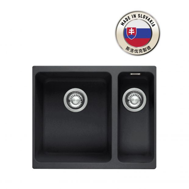 Franke KBG 160 (125.0157.335) Kubus 花崗岩檯底雙星盆 558x460mm - DDSHOP LIMITED