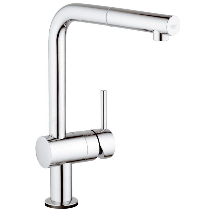 GROHE Minta Touch 31 360 001 輕觸式感應廚房龍頭 L型出水管連可拉出式花灑噴咀 - DDSHOP LIMITED