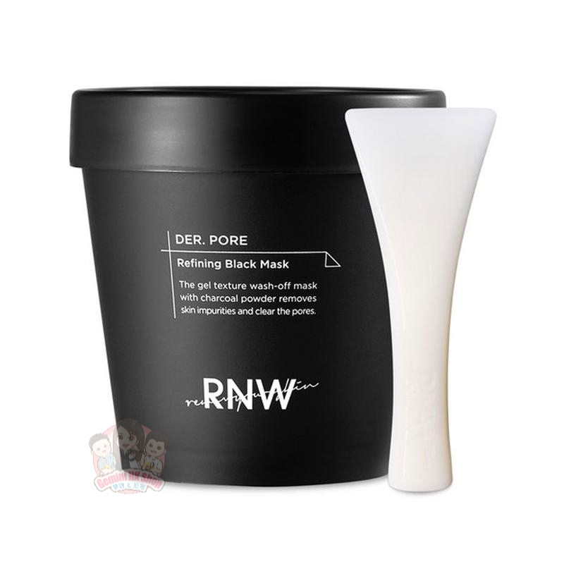 韓國RNW黑炭淨化毛孔黑炭凍膜 RNW der pore Refining Black Mask 200ml - GeminiHKShop