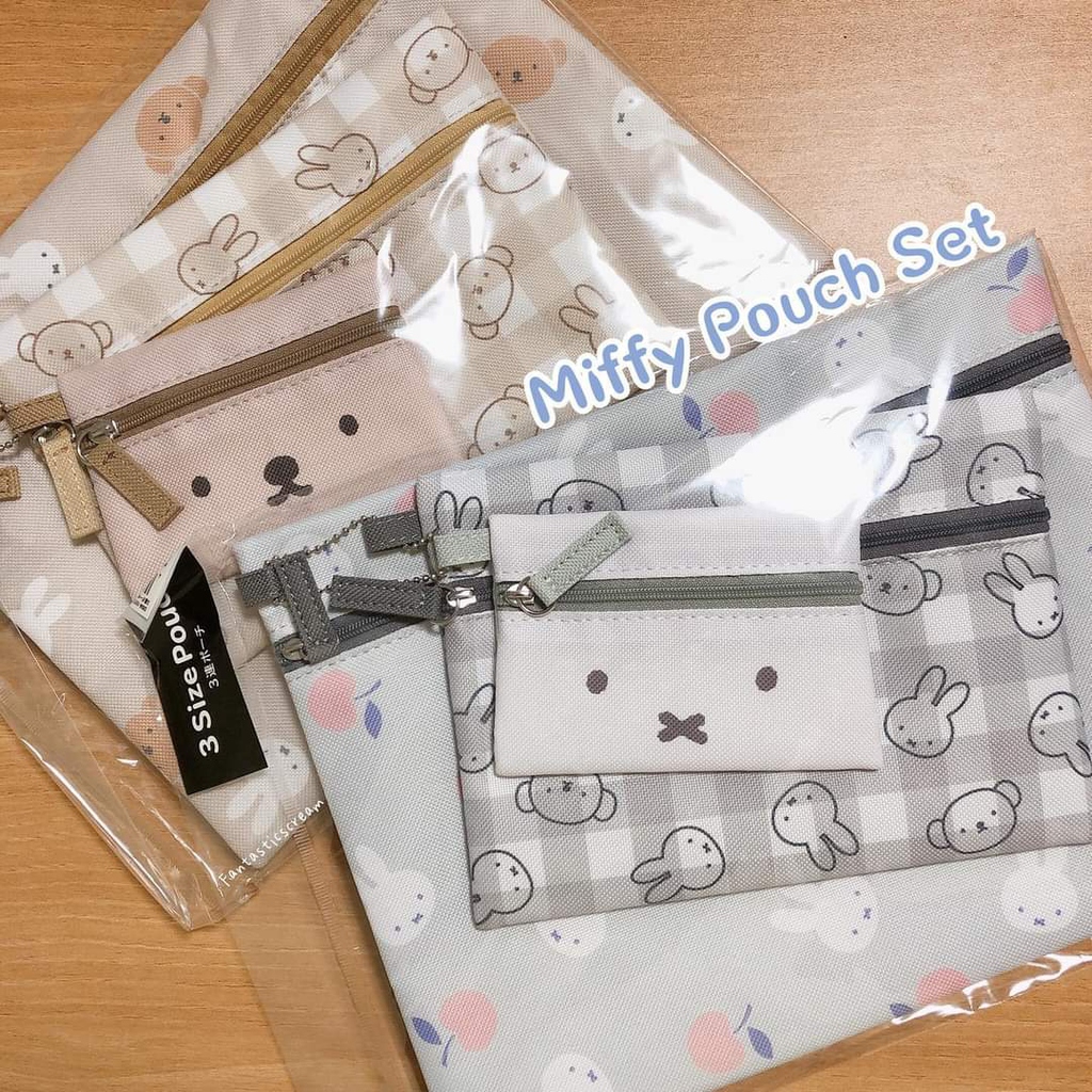 Miffy 3 Size Pouch Set - ꜰᴀɴᴛᴀꜱᴛɪᴄꜱᴄʀᴇᴀᴍ 日本代購