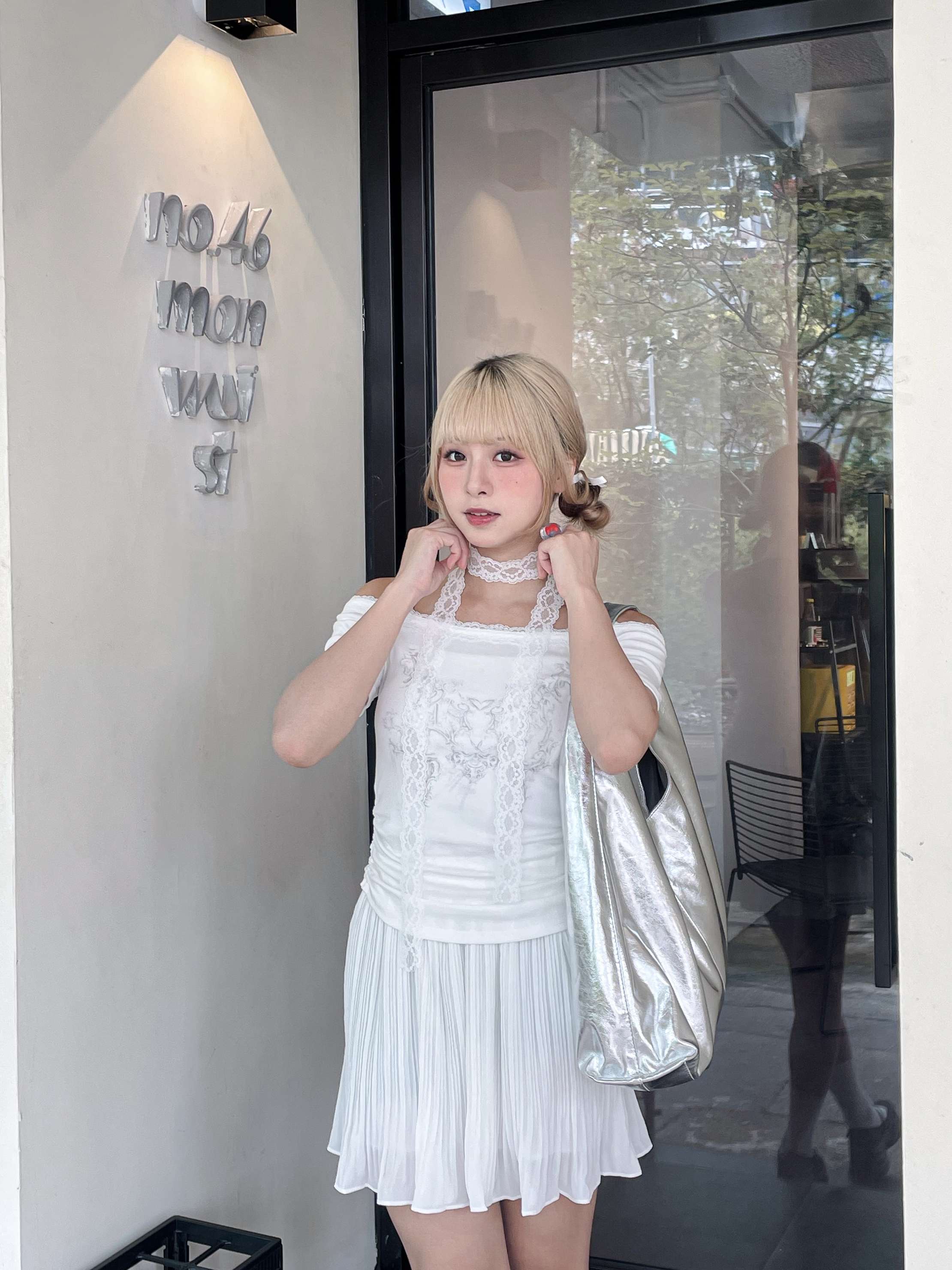 off-shoulder muffler set - Little.breeze