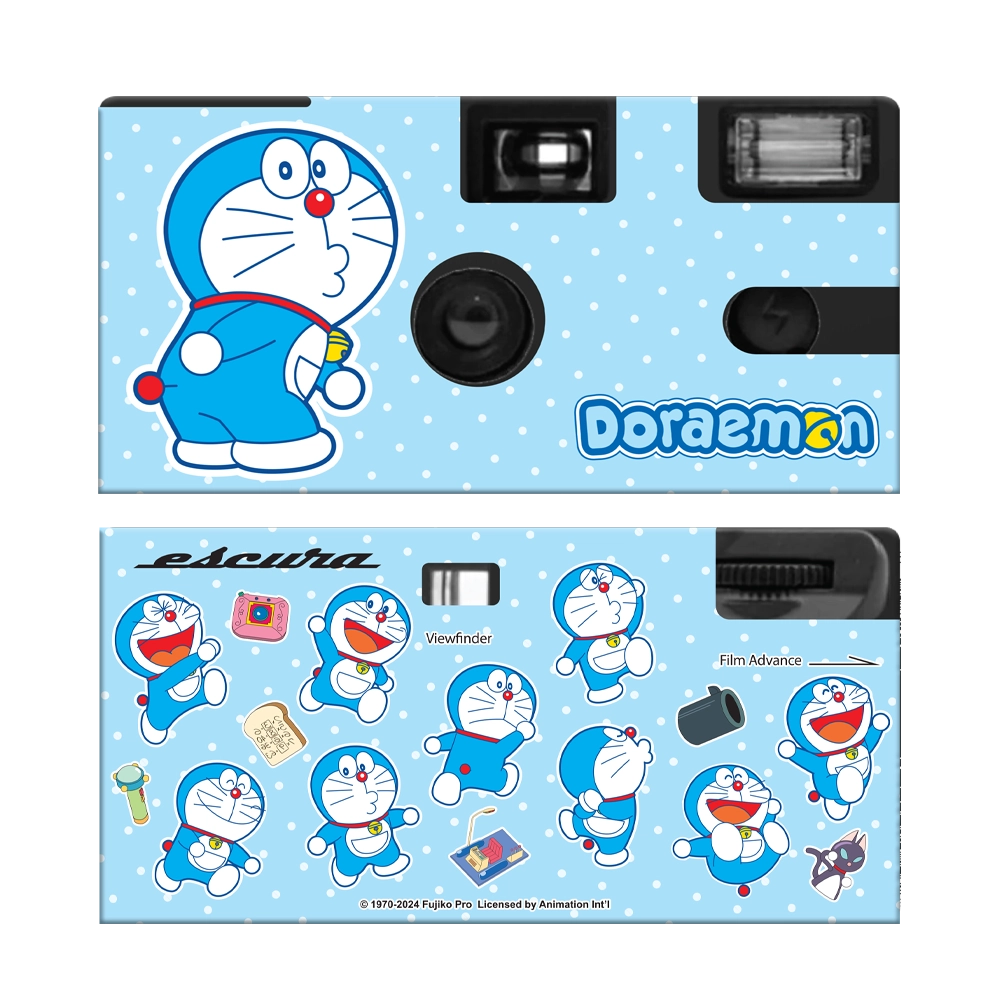 ESCURA x 多拉A夢 DORAEMON Disposable film Camera 一次性菲林相機 - Cha-Oh!
